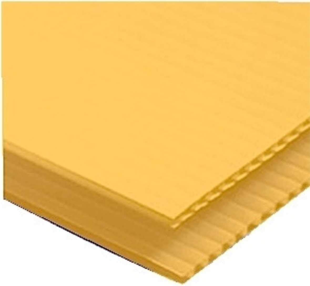 Corrugated Plastic Cardboard Sign Blank Short Fluted 24" x 18" 4mm ...