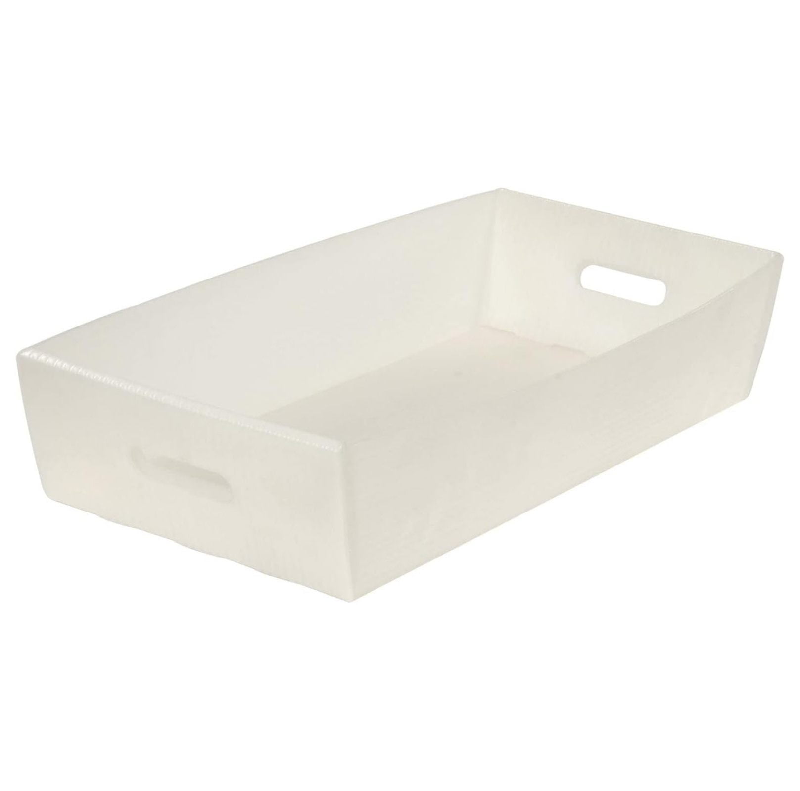 Corrugated Plastic Mail Tray, Natural, 24-1/2 X 12 X 4-1/2 - Lot of 10 ...