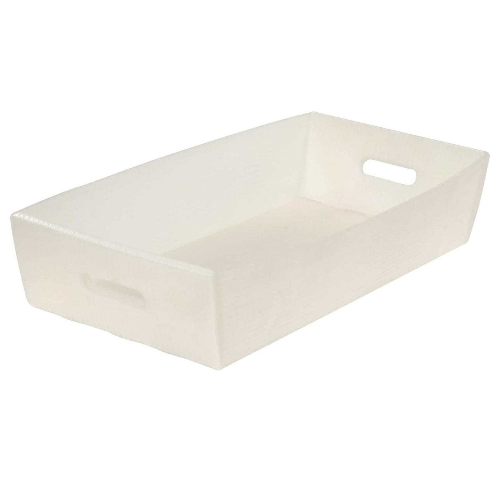 Corrugated Plastic Mail Tray, Natural, 24-1/2 X 12 X 4-1/2 - Lot of 10 ...