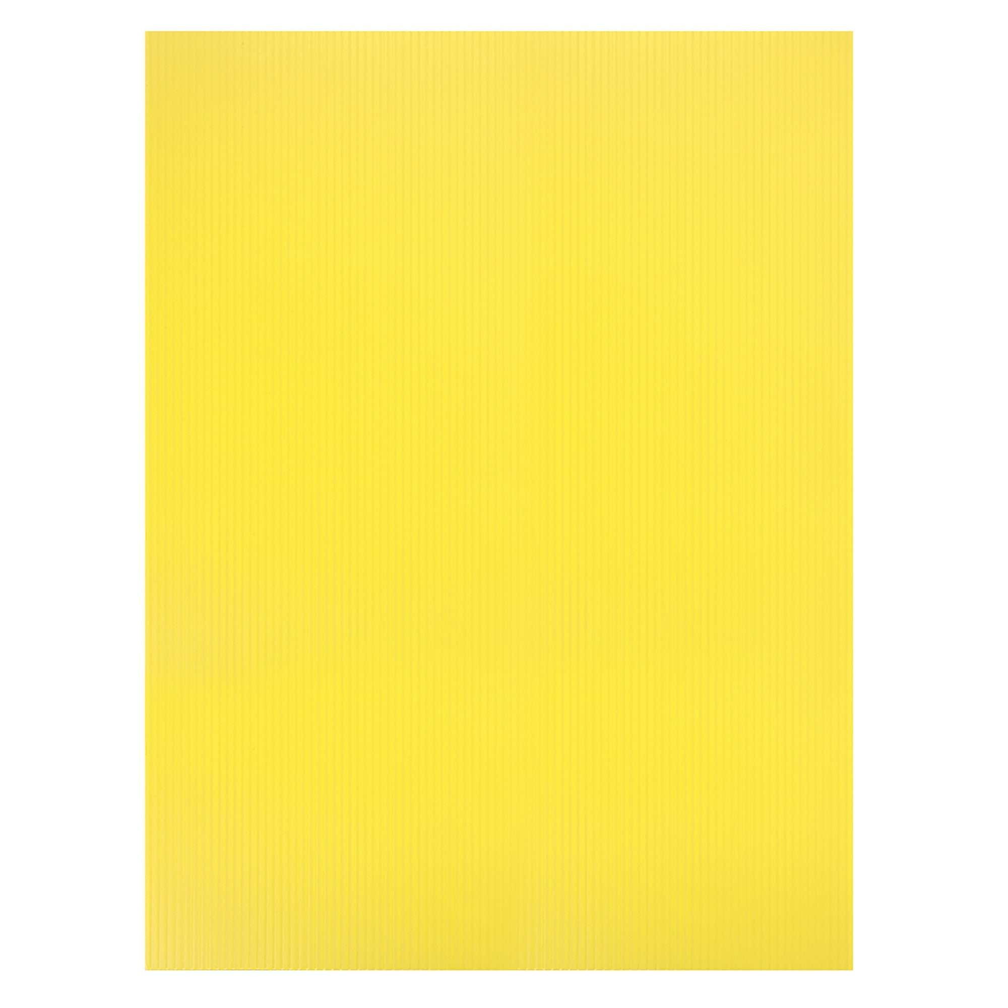 Corrugated Plastic Sheets,3mm Yellow Blank Yard Lawn Signs,12 Inch x 16 ...