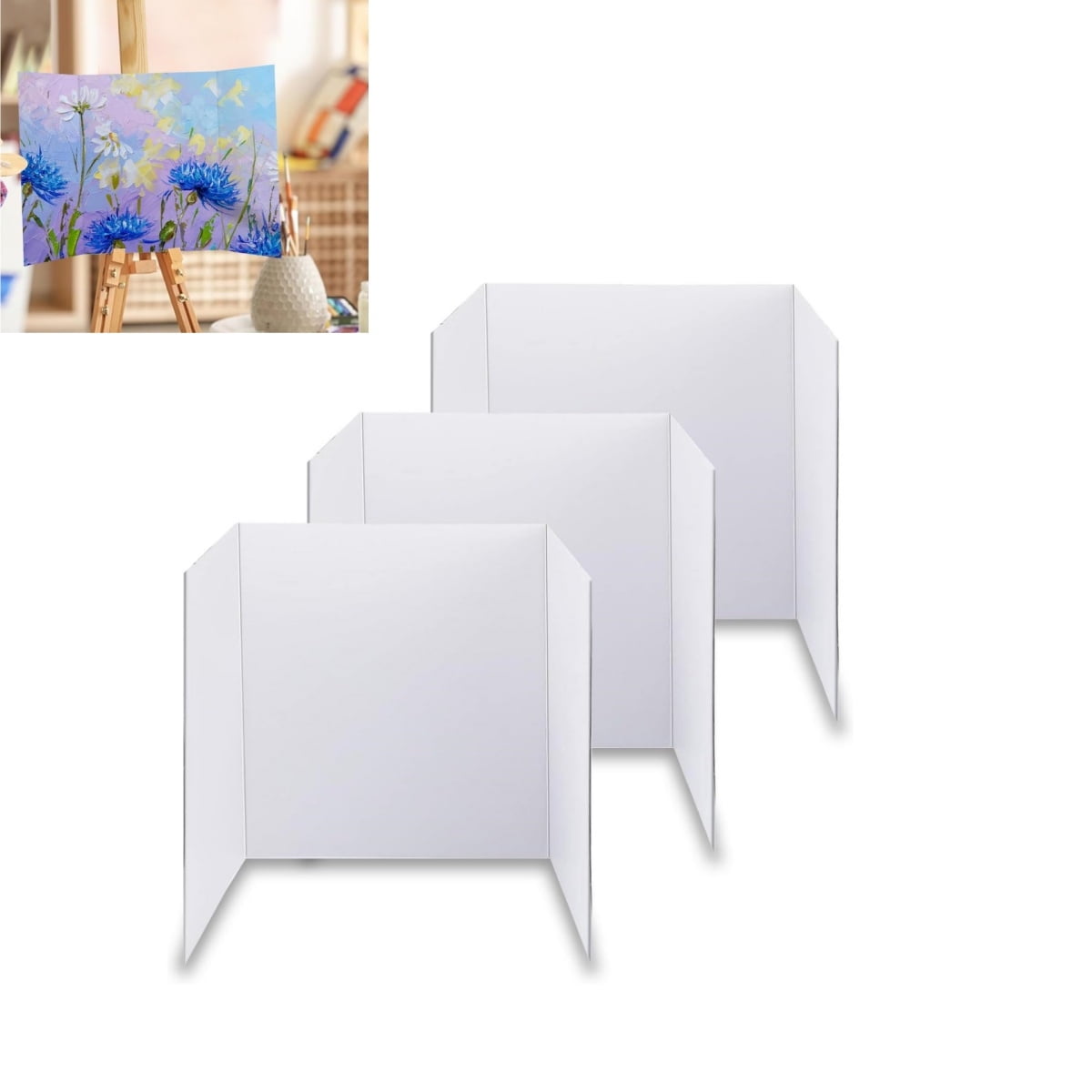 Corrugated Project Boards,QZS Portable Trifold Poster Board,Durable ...