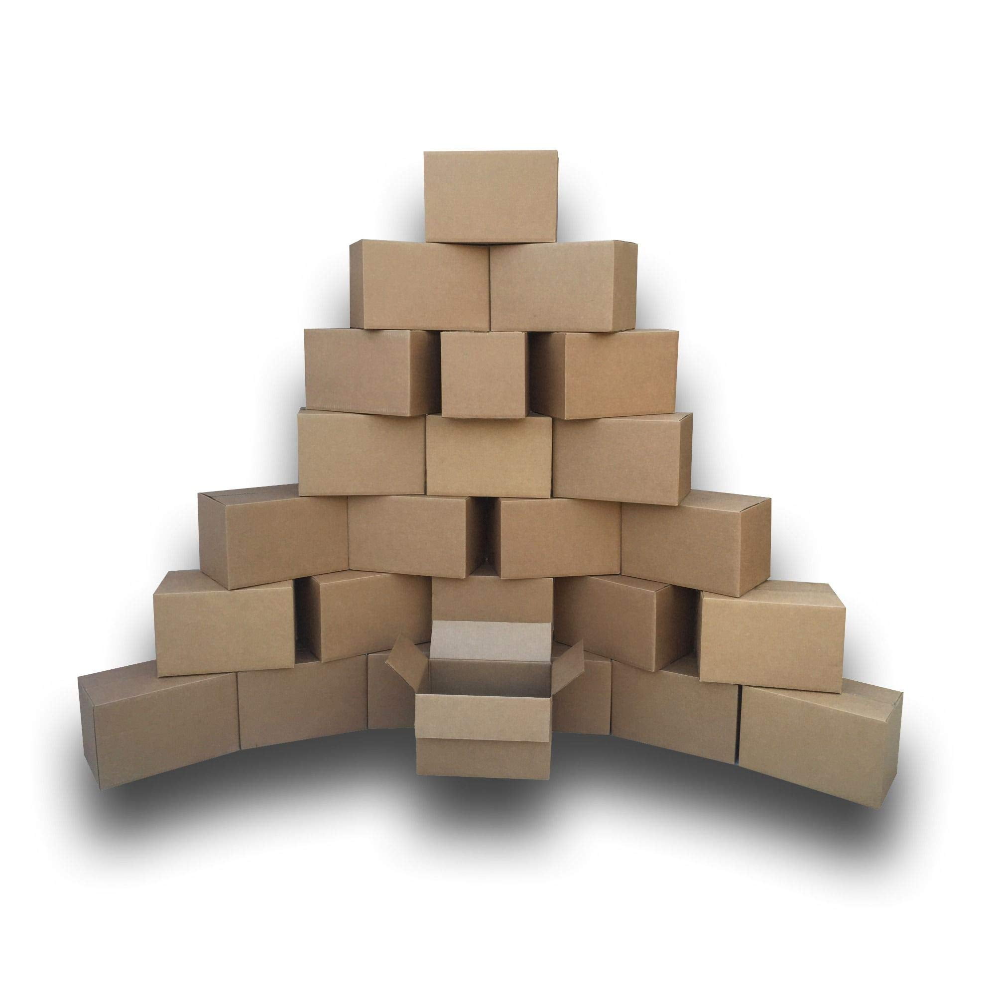 Corrugated Shipping Boxes 25 Pack, 15x12x6 Inch Mailer Moving Storage ...