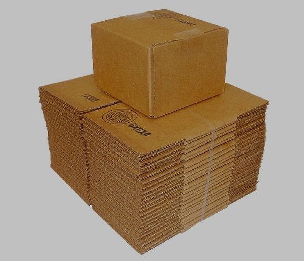Corrugated Shipping Boxes - 6 x 6 x 6 - Bundle of 25 boxes - Walmart.com