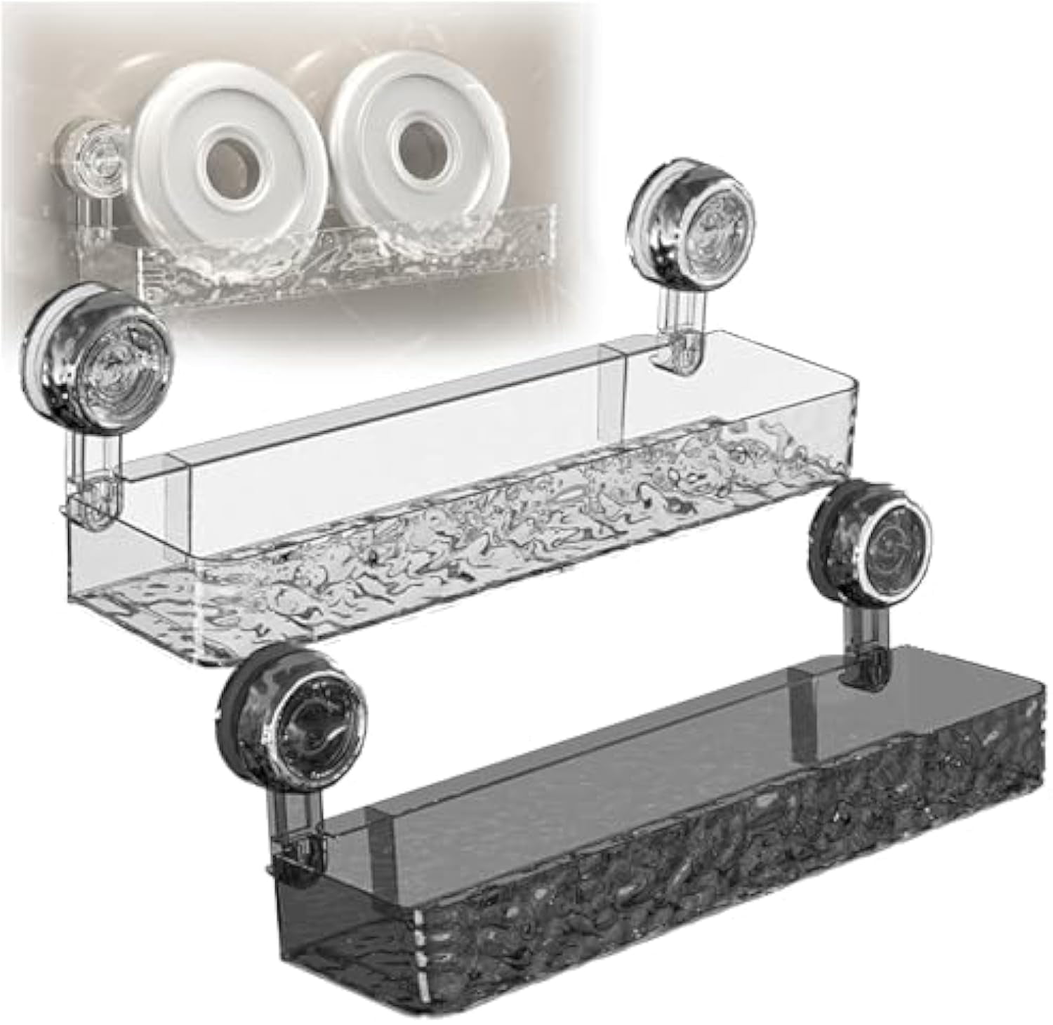 Corrugated Suction Cup Storage Holder, 2025 New Nestgrip Shelf For ...