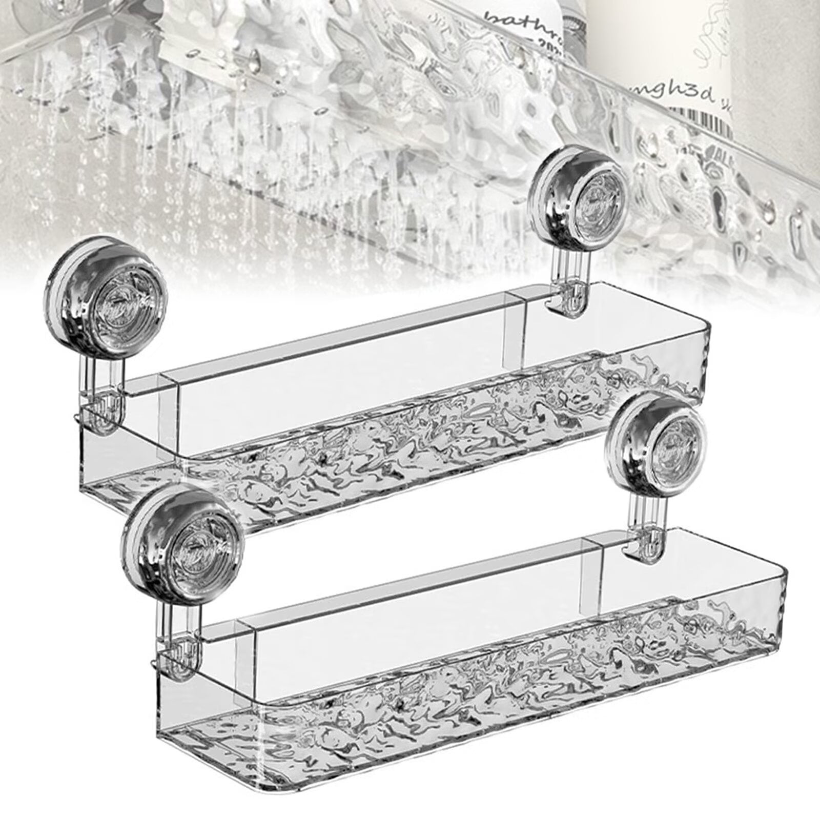 Corrugated Suction Cup Storage Holder, 2025 New Style Bathroom Suction ...