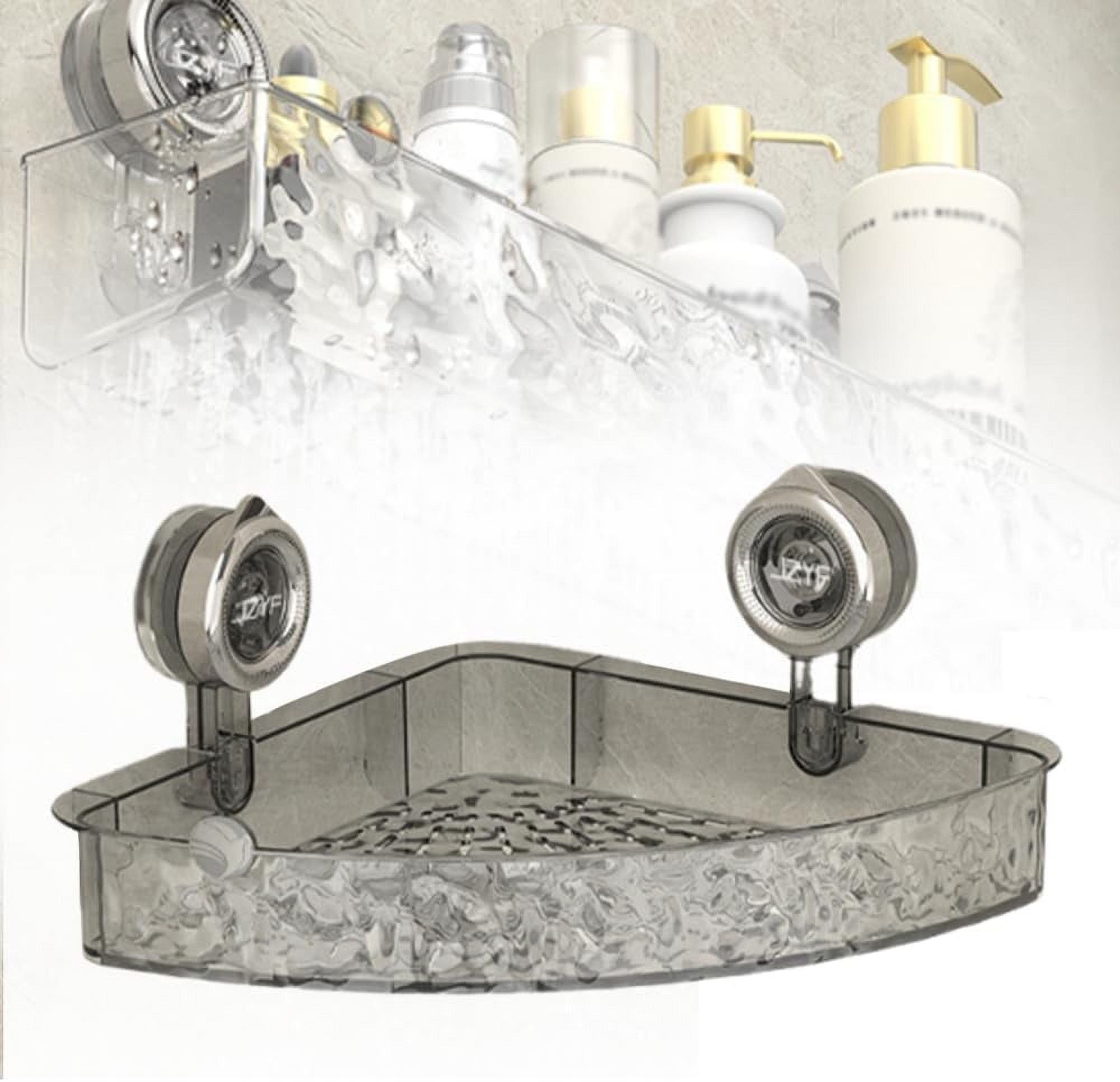 Corrugated Suction Cup Storage Holder, No-Drill Wall Mounted Suction ...