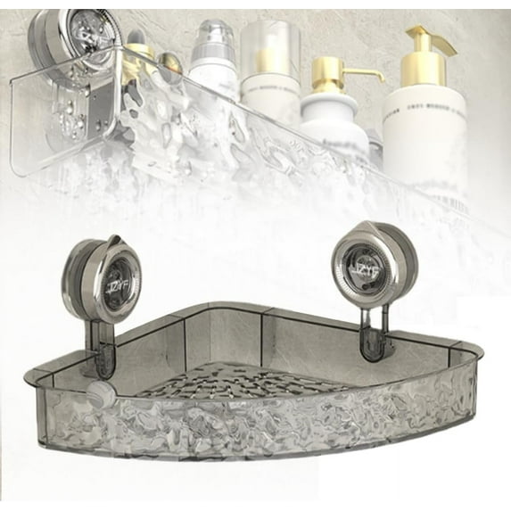 Corrugated Suction Cup Storage Holder, No-Drill Wall Mounted Suction ...