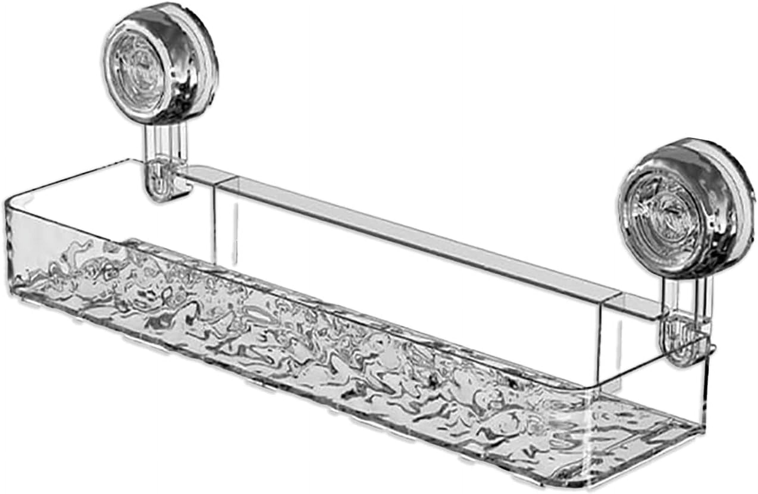 Corrugated Suction Cup Storage Holder, Raidley Bathroom Storage Shelf ...