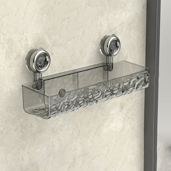 Corrugated Suction Cup Storage No-Drill Bathroom Suction Storage Box ...