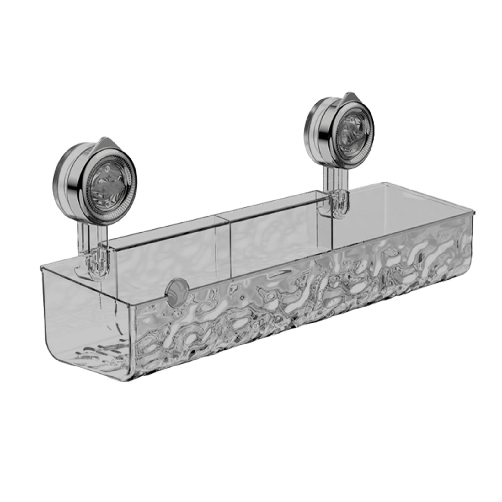 Corrugated Suction Cup Storage No-Drill Bathroom Suction Storage Box ...