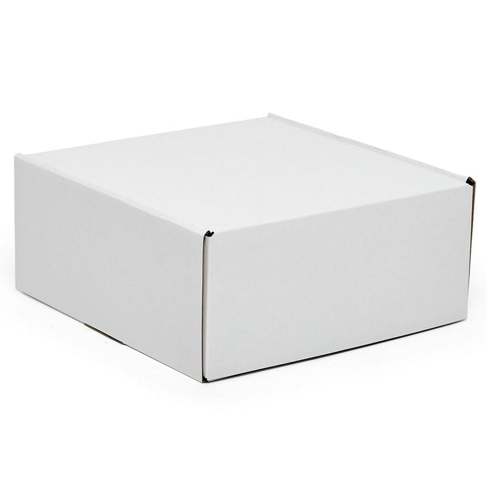 Corrugated Tuck Top Box - White - 10" x 10" x 5" - Case of 10 - Walmart.com