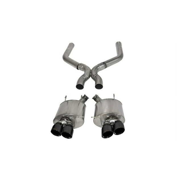 Corsa 13-13 Ford Mustang Shelby GT500 5.8L V8 Black Sport Axle-Back + XO Exhaust - Walmart.com