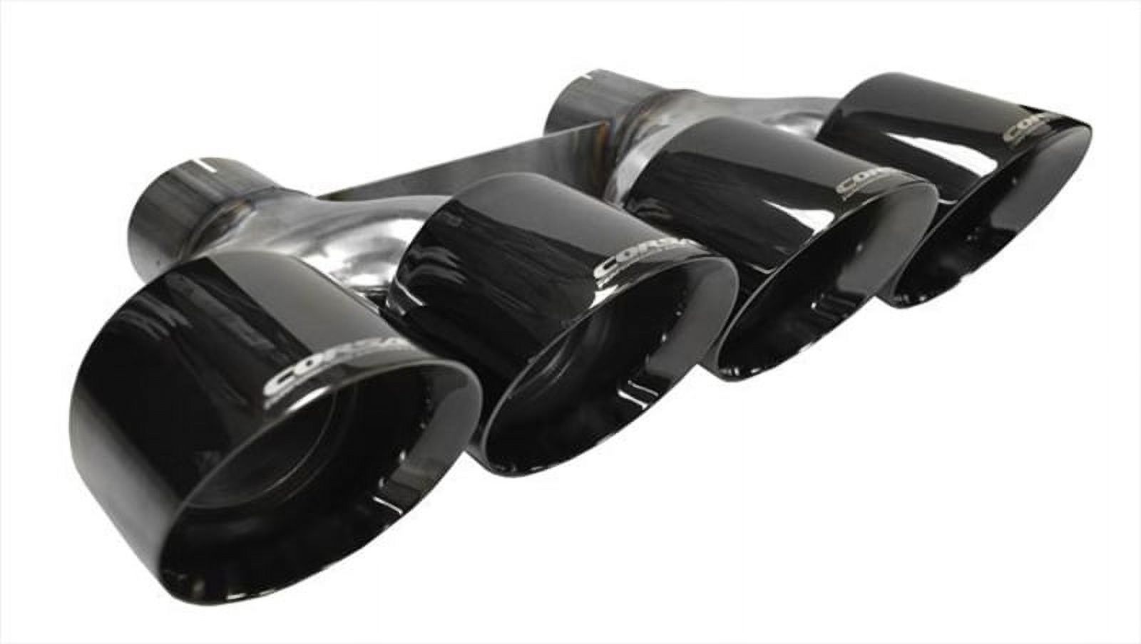 Corsa 15-15 Chevrolet Corvette 6.2L V8 Quad 45in Polished Black Pro ...