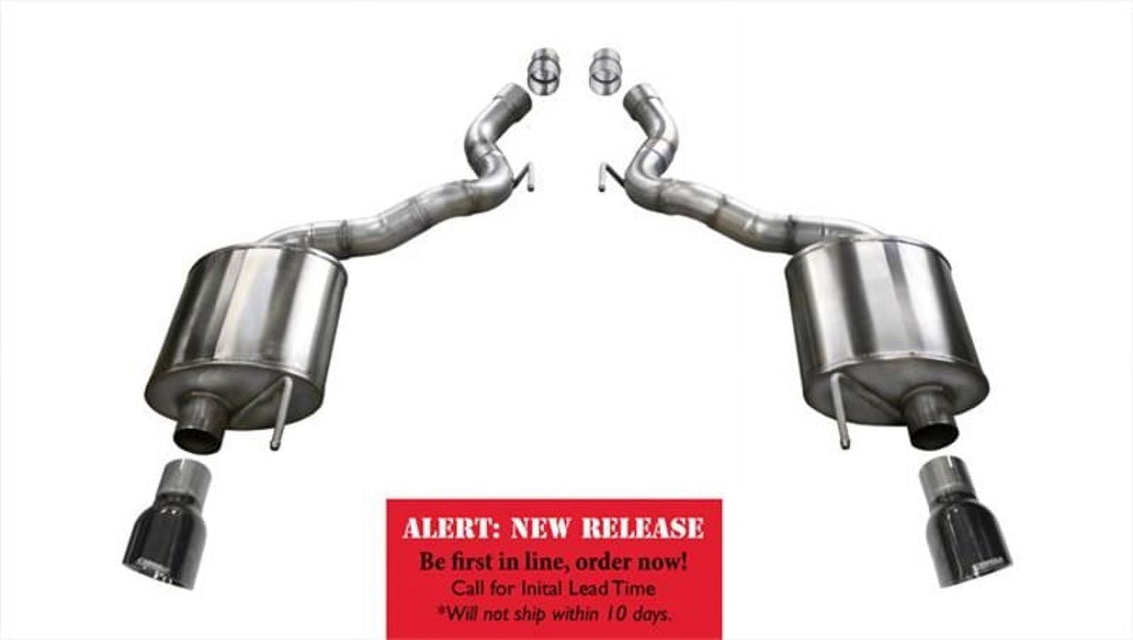 Corsa 15-16 Ford Mustang GT Convertible 5.0L V8 Black Sport Axle-Back Exhaust - Walmart.com