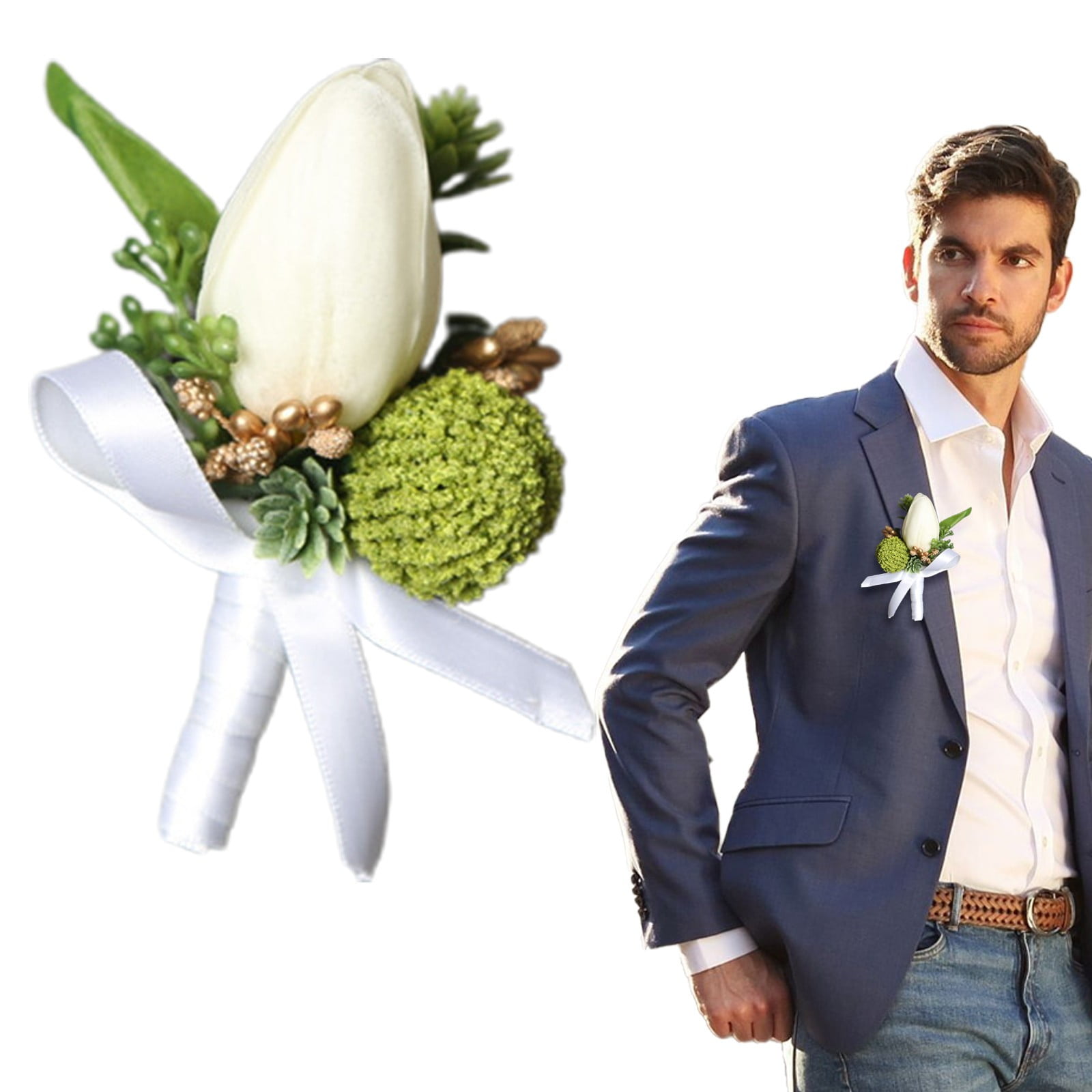 Corsage Bloomboutique: Premium Artificial Wrist Corsage & Boutonniere ...