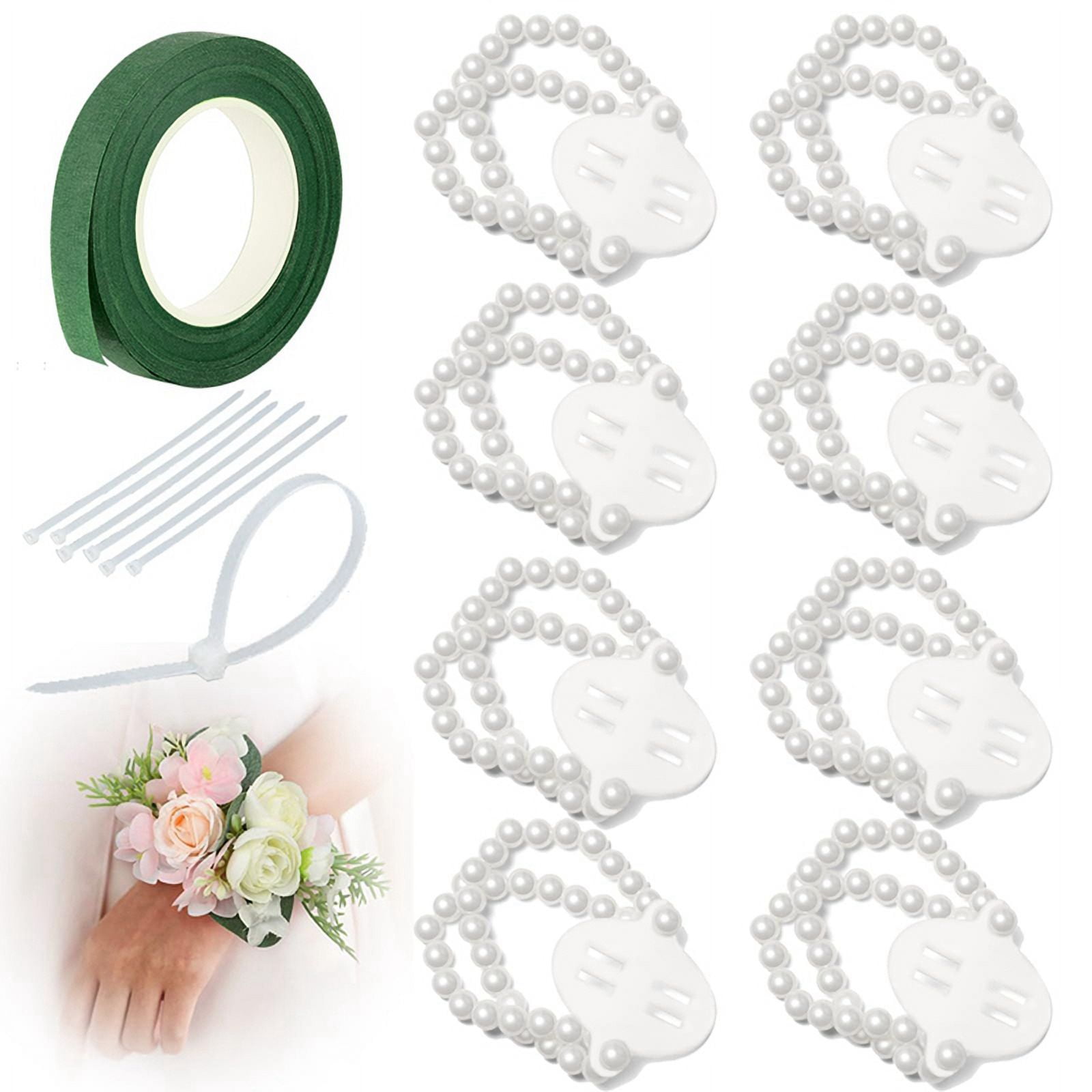 Corsage Wristlet Band 8Pcs Wrist Corsage Bracelets,Elastic Wristlets ...