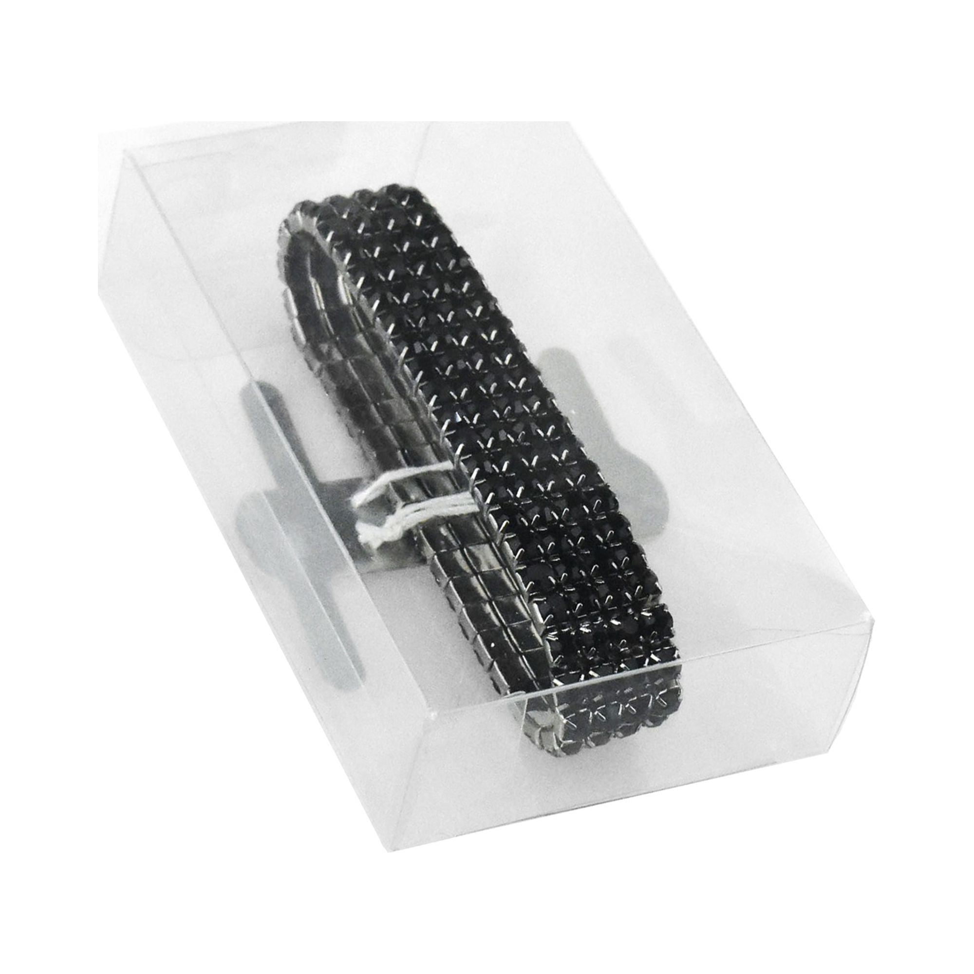 Corsage Wristlet with Rhinestone Band, 1/2-Inch, Black - Walmart.com