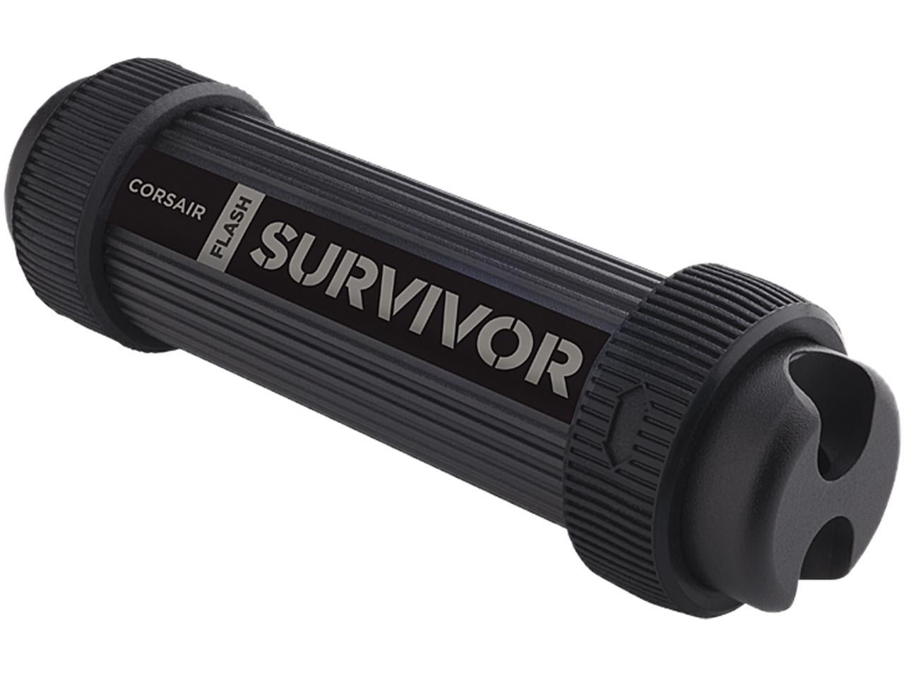 Corsair 256GB Flash Survivor Stealth USB 3.0 Flash Drive, Black ...