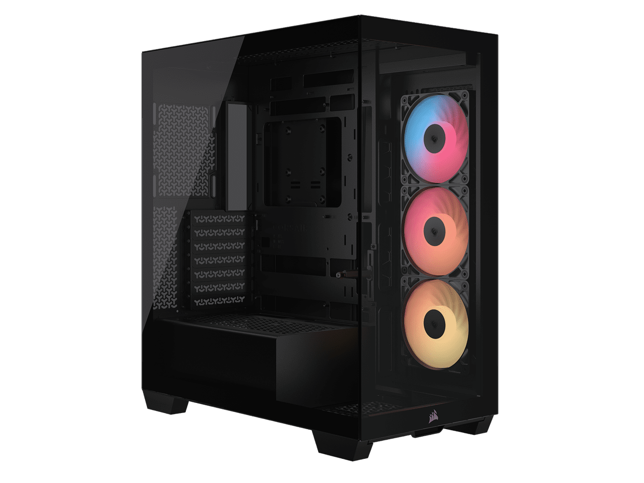 Corsair, Mid-Tower PC Case, 3500X RS-R, ARGB Fans, Tempered Glass ...