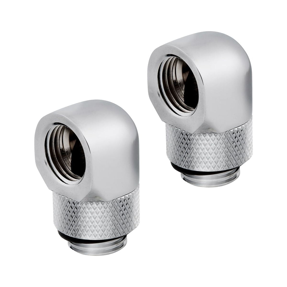 Corsair Hydro X Series 90 Degree Rotary Adapter, Chrome, 2-pack ...