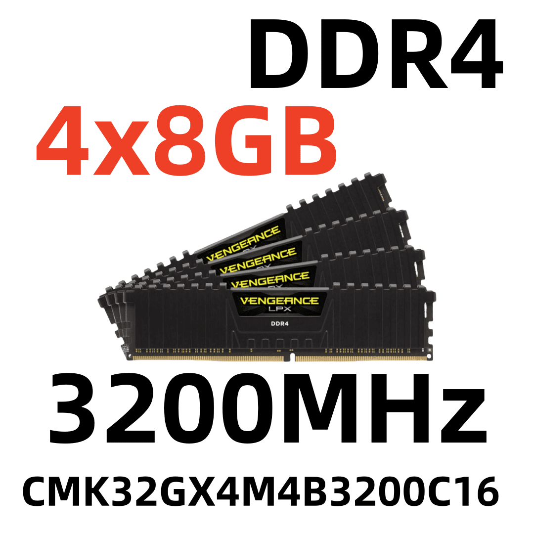Corsair RAM VENGEANCE DDR4 32 GB Desktop Memory DIMM for PC, 3200 MHz ...