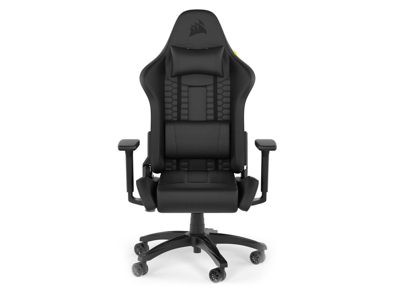 Corsair TC100 RELAXED Black Leatherette Gaming Chair - Memory Foam ...