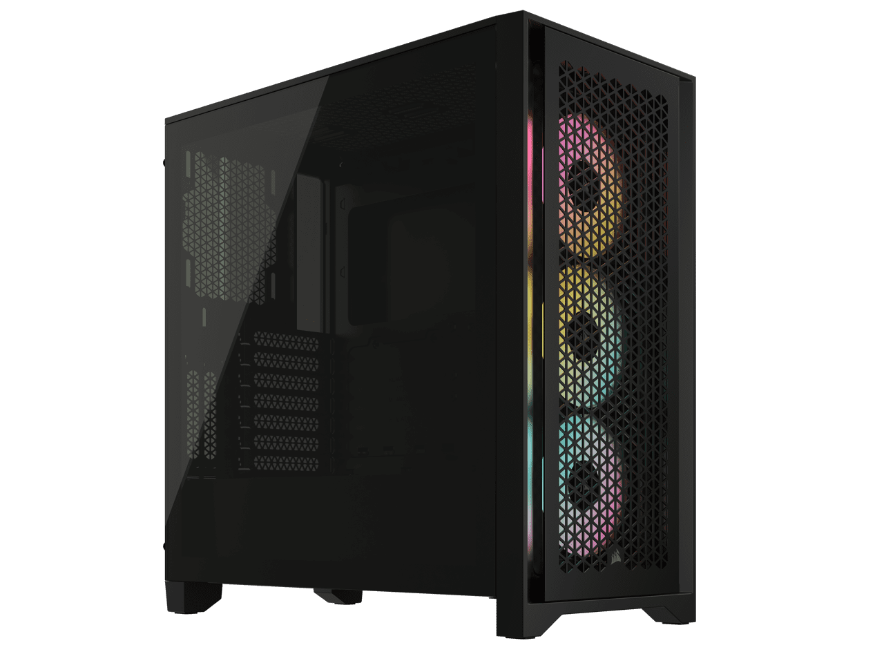 CORSAIR iCUE 4000D RGB AIRFLOW Mid-Tower Case - 3x AF120 RGB ELITE Fans ...
