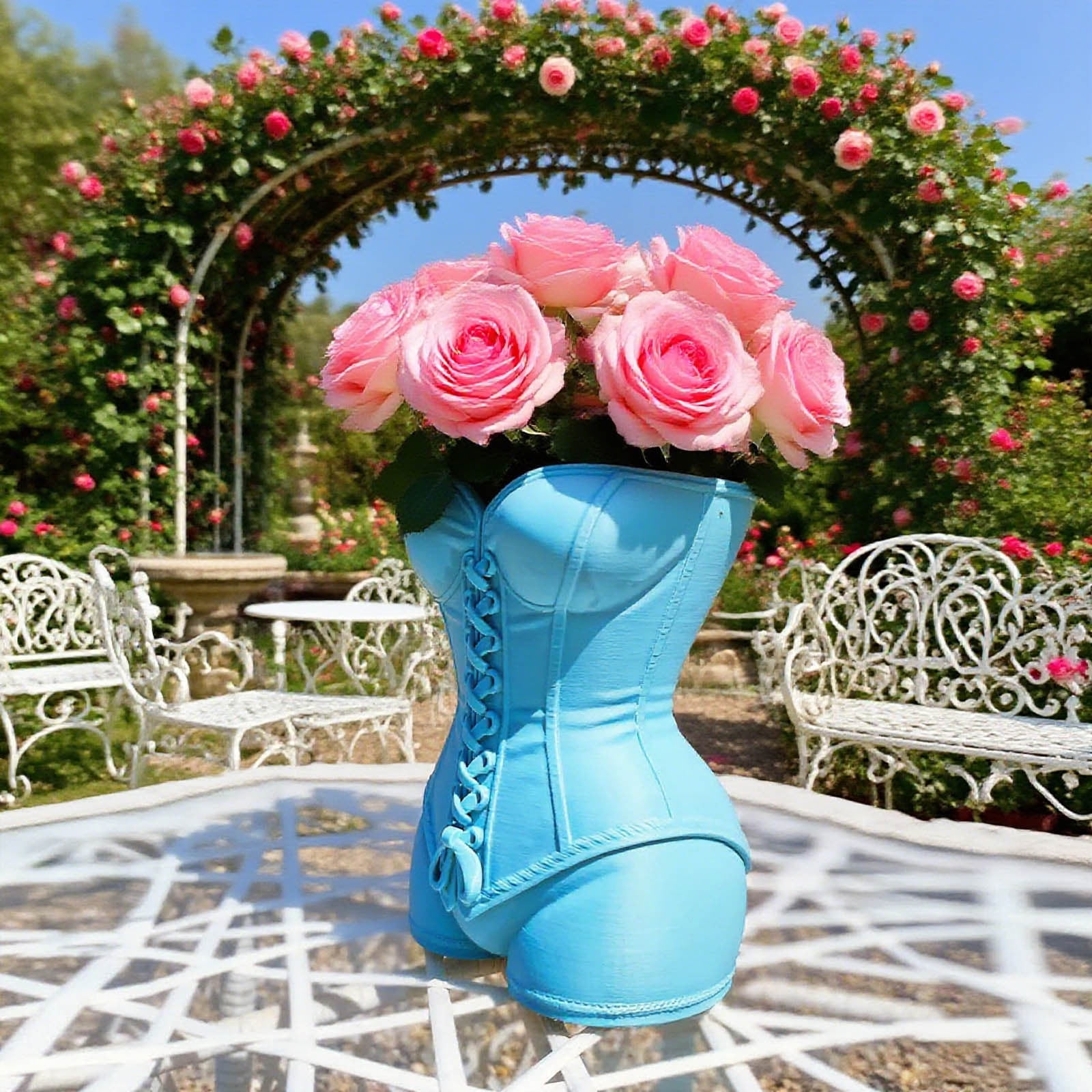 Corset Planter Female Body Shaped Succulent Vase Indoor Boho Decorative ...