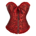 Corset Tops for Women Front Zipper Strapless Bustier Corset Toos with ...
