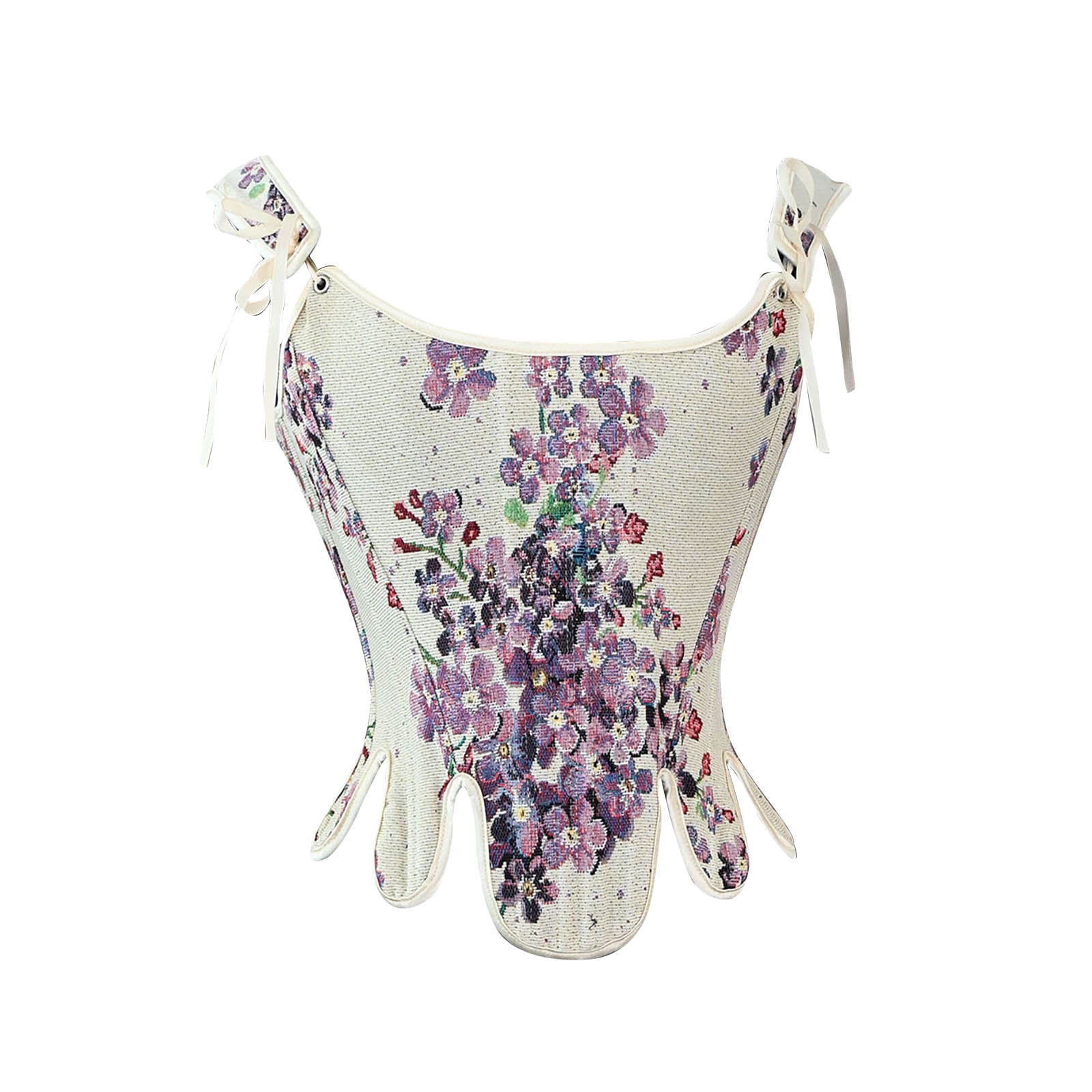 Corset Tops for Women Vintage Floral Waist Cincher Bustier Renaissance ...