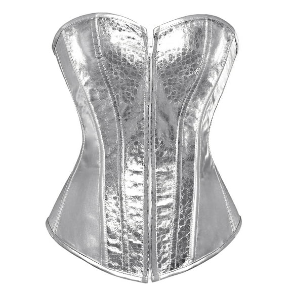Corsets for Women Steampunk Gothic Corset Bustier with Zipper Plus Size ...