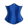 Corsets for Women Waist Trainer, Blue Corset Front Busk Closure Vintage ...
