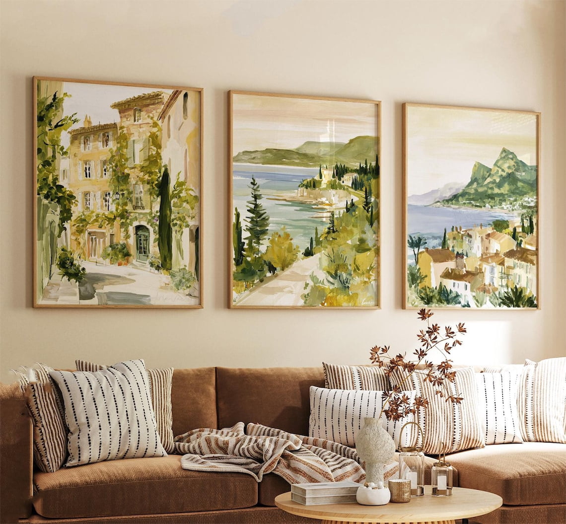 Corsica France Impressionist Coastal Art Mediterranean Island Landscape ...