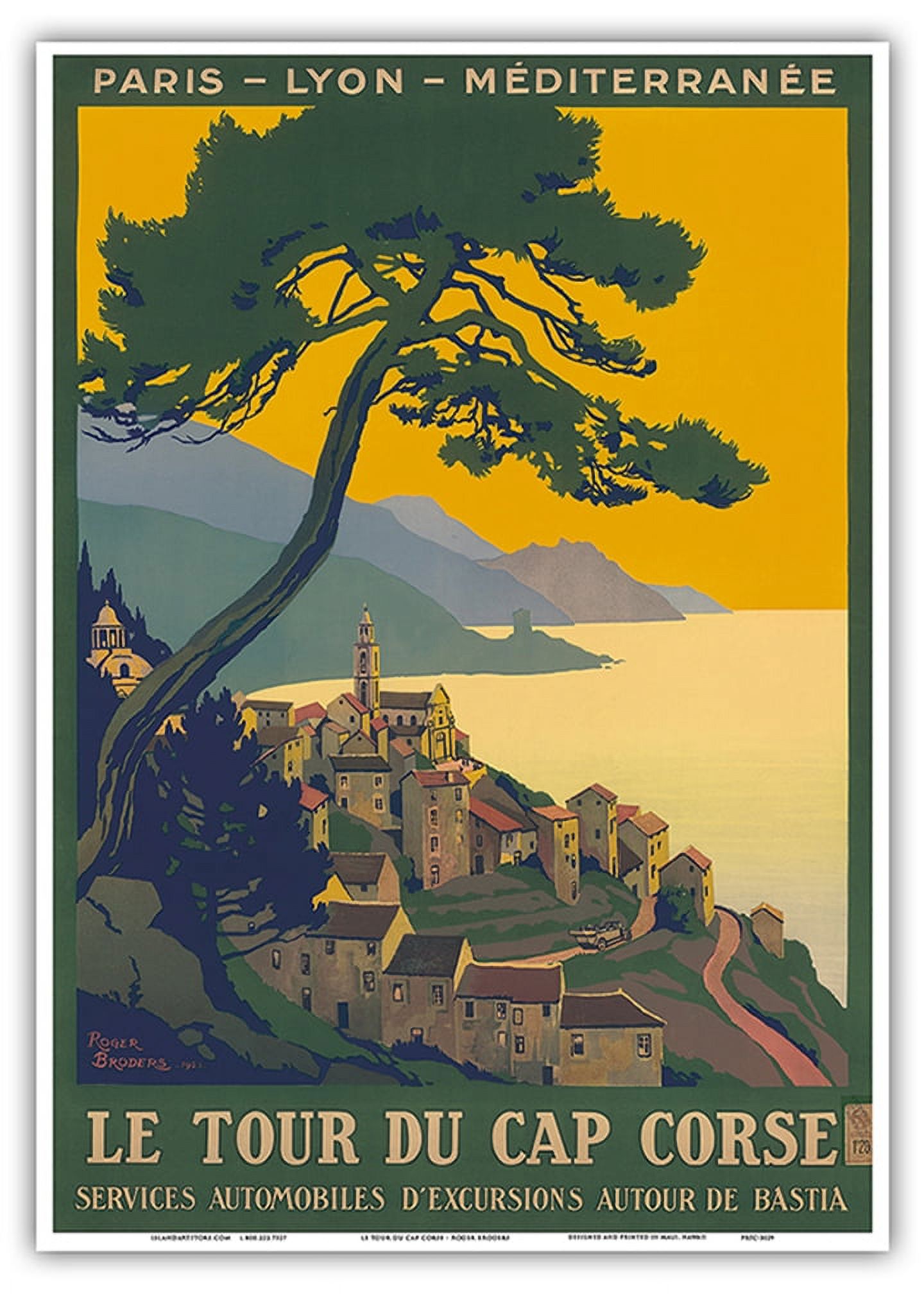 Corsica Island France - Le Tour Du Cap Corse - Paris-Lyon-Méditerranée ...