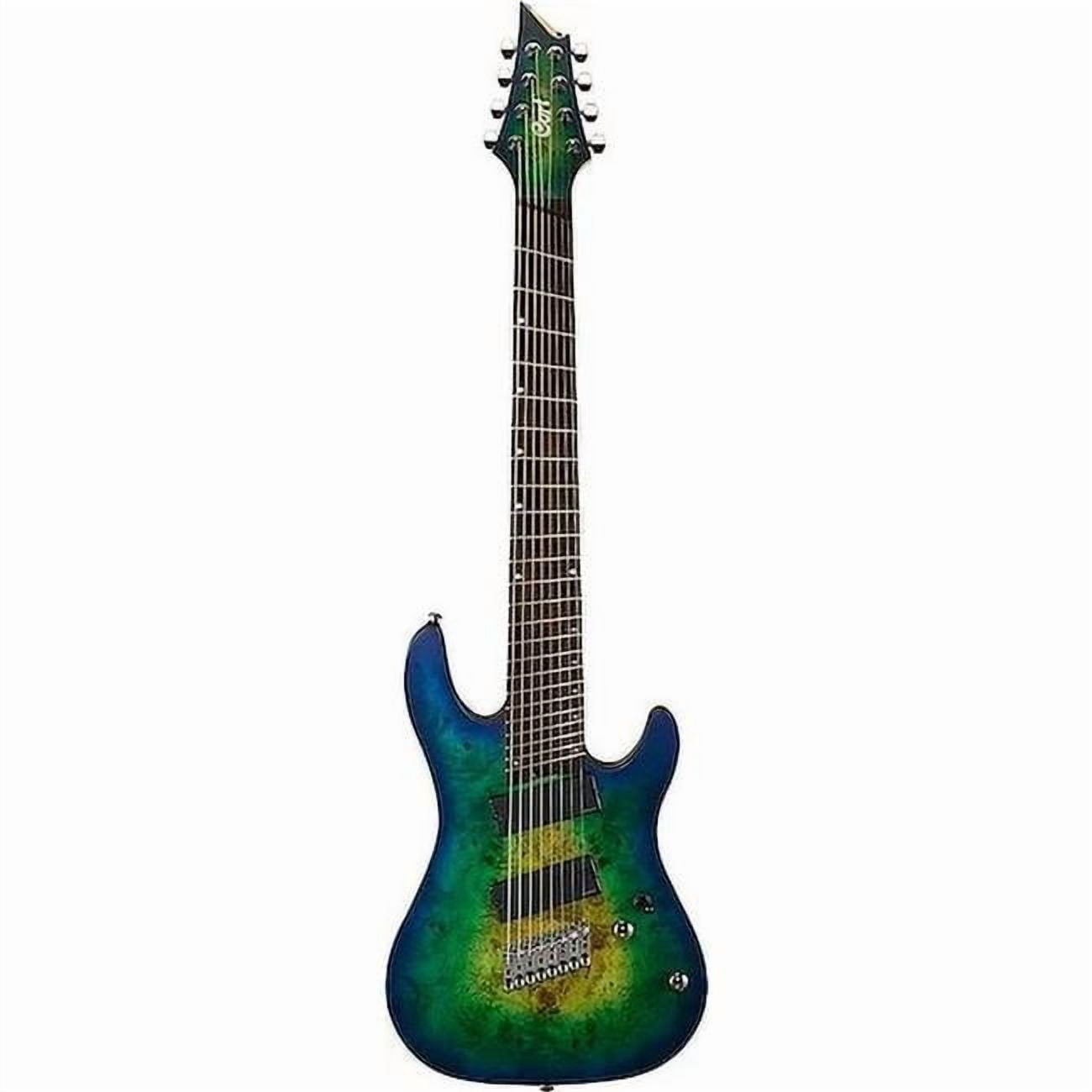 Cort Guitars KX508MSMBB-U Multi Scale 8 Stage Swamp Ash Body Macassar ...