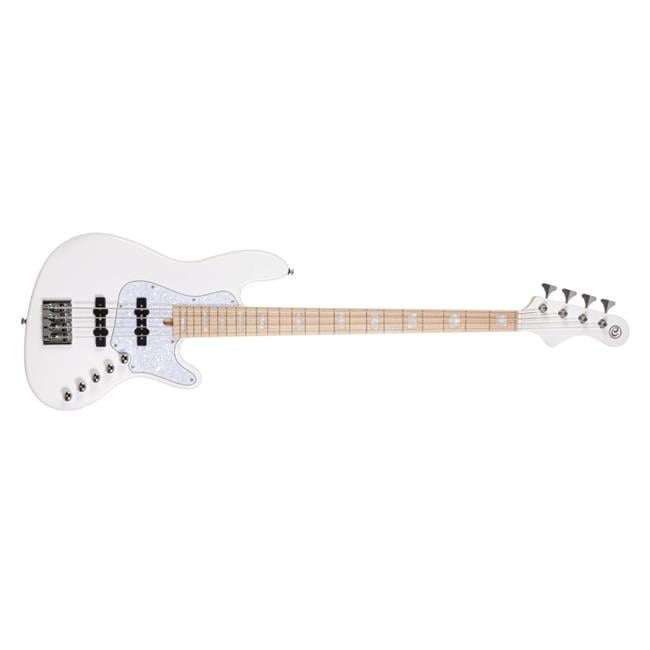 Cort Guitars NJS4WHT-U Elrick NJS Series 4-String Electric Guitar ...