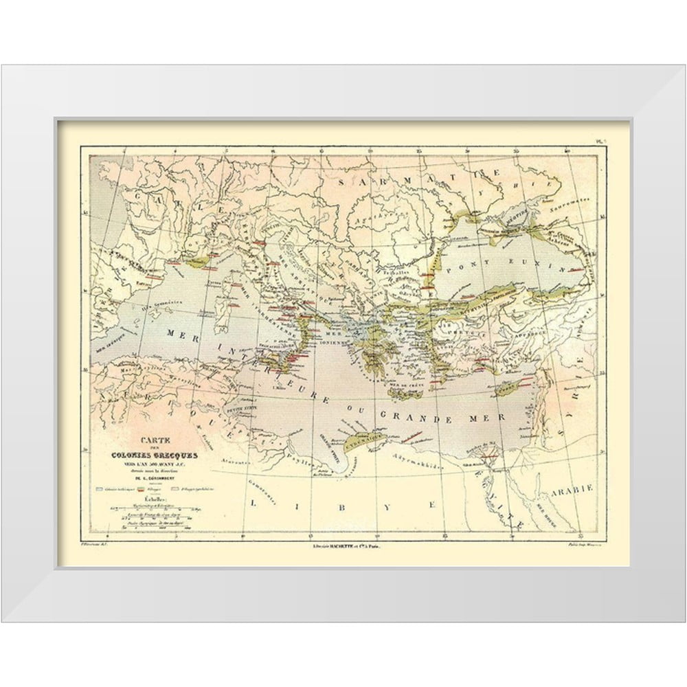 Cortambert 24x20 White Modern Wood Framed Museum Art Print Titled ...