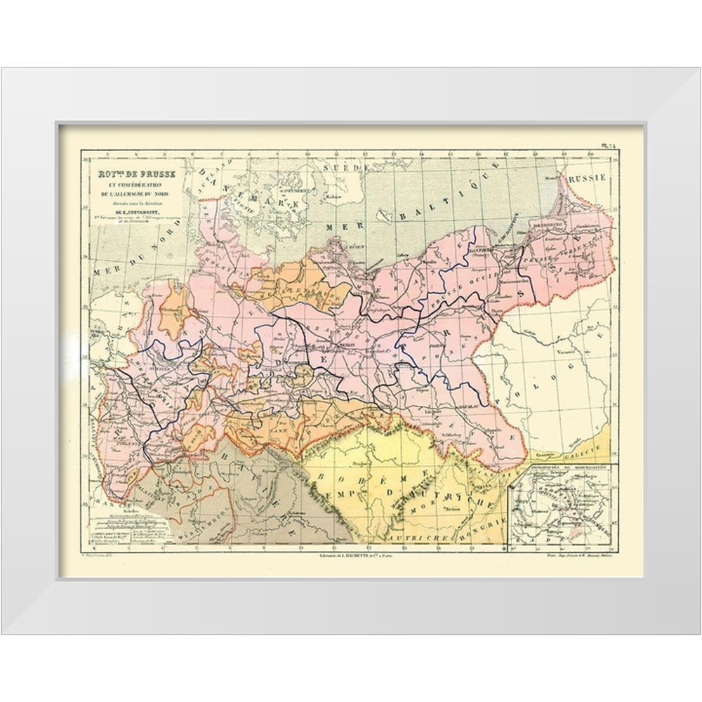 Cortambert 32x26 White Modern Wood Framed Museum Art Print Titled ...