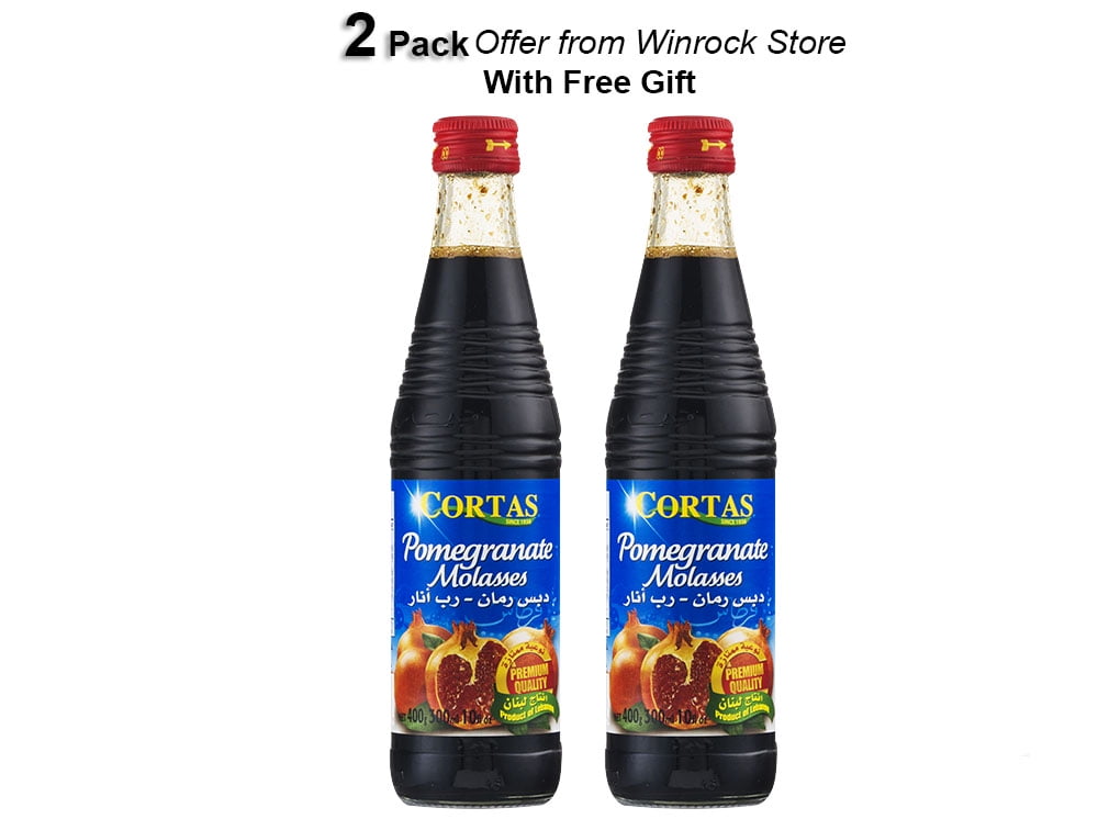 Cortas - Pomegranate Concentrated Molasses, 10 oz (2 Pack) Free Gift ...