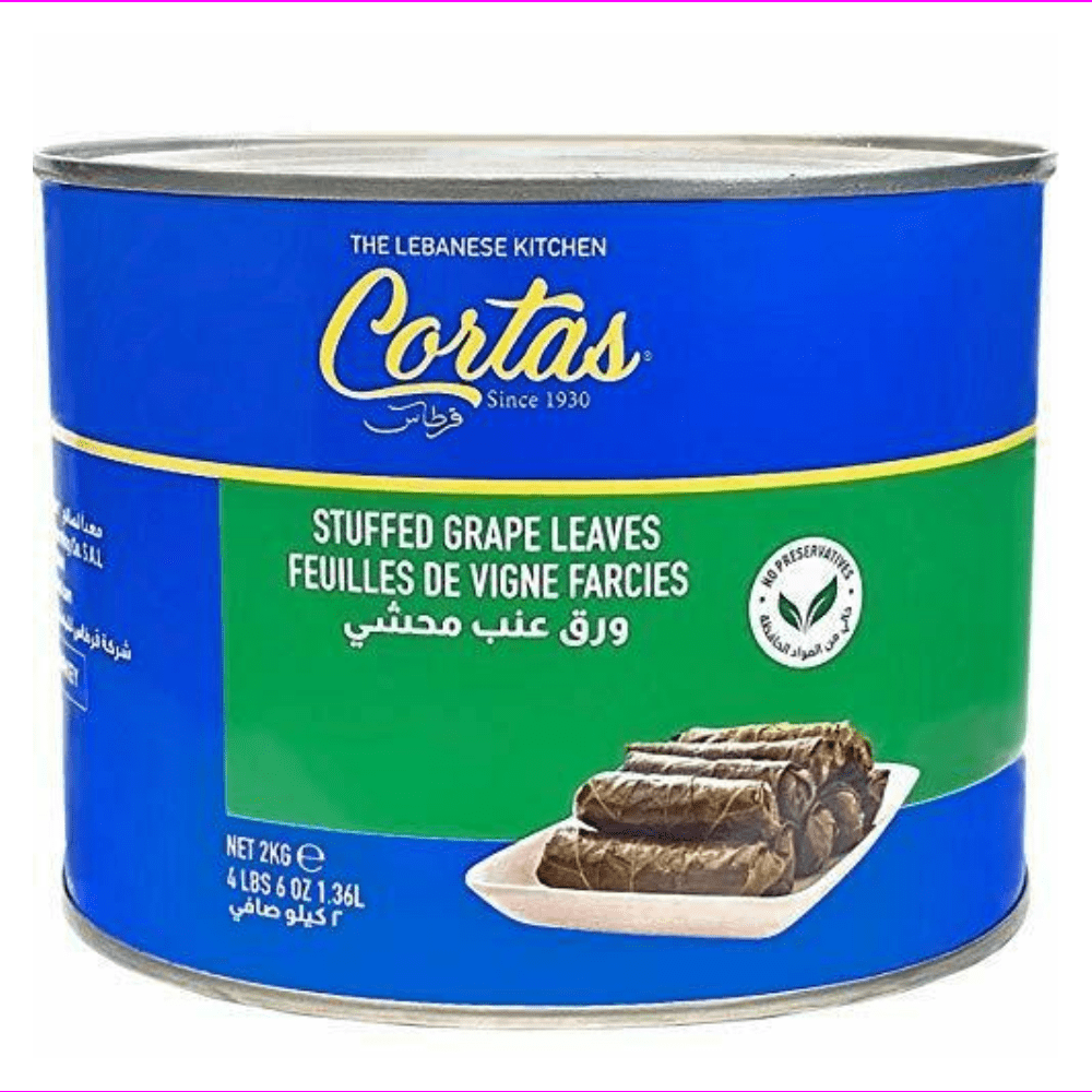 Cortas, Ready to Eat Stuffed Grape Leaves, 75 pieces, 2kg - Walmart.com