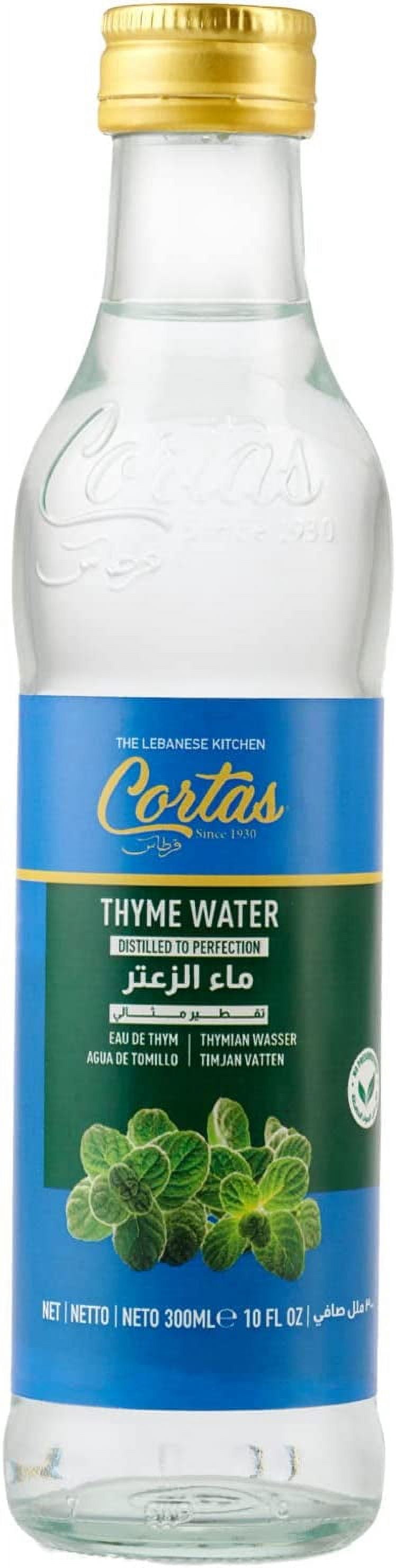 Cortas – Thyme Water Distilled to Perfection, 300ml (10 fl. oz) (Pack ...