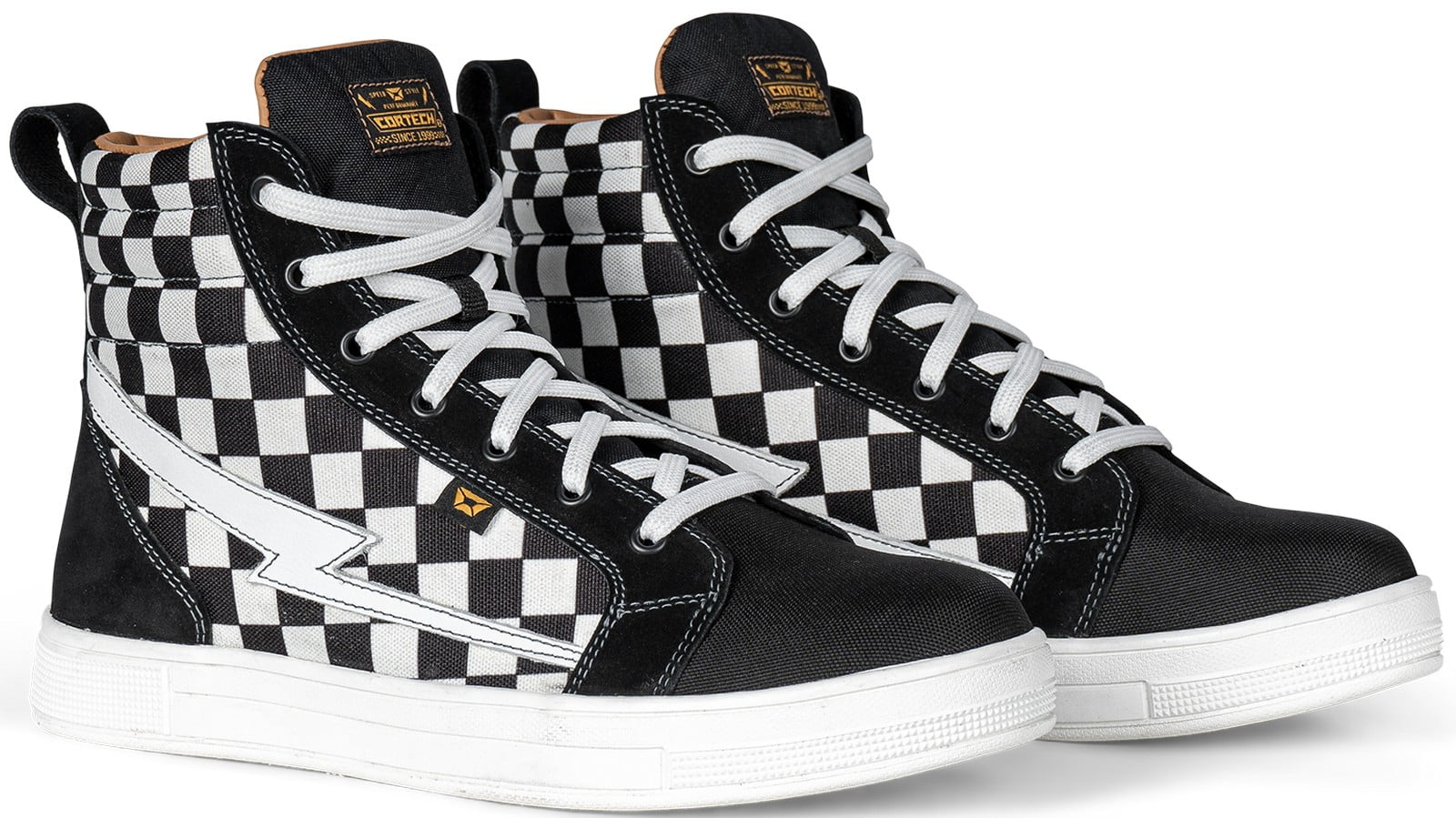 Cortech Check Slayer LE Mens Motorcycle Riding Shoes Black/White 9 USA ...