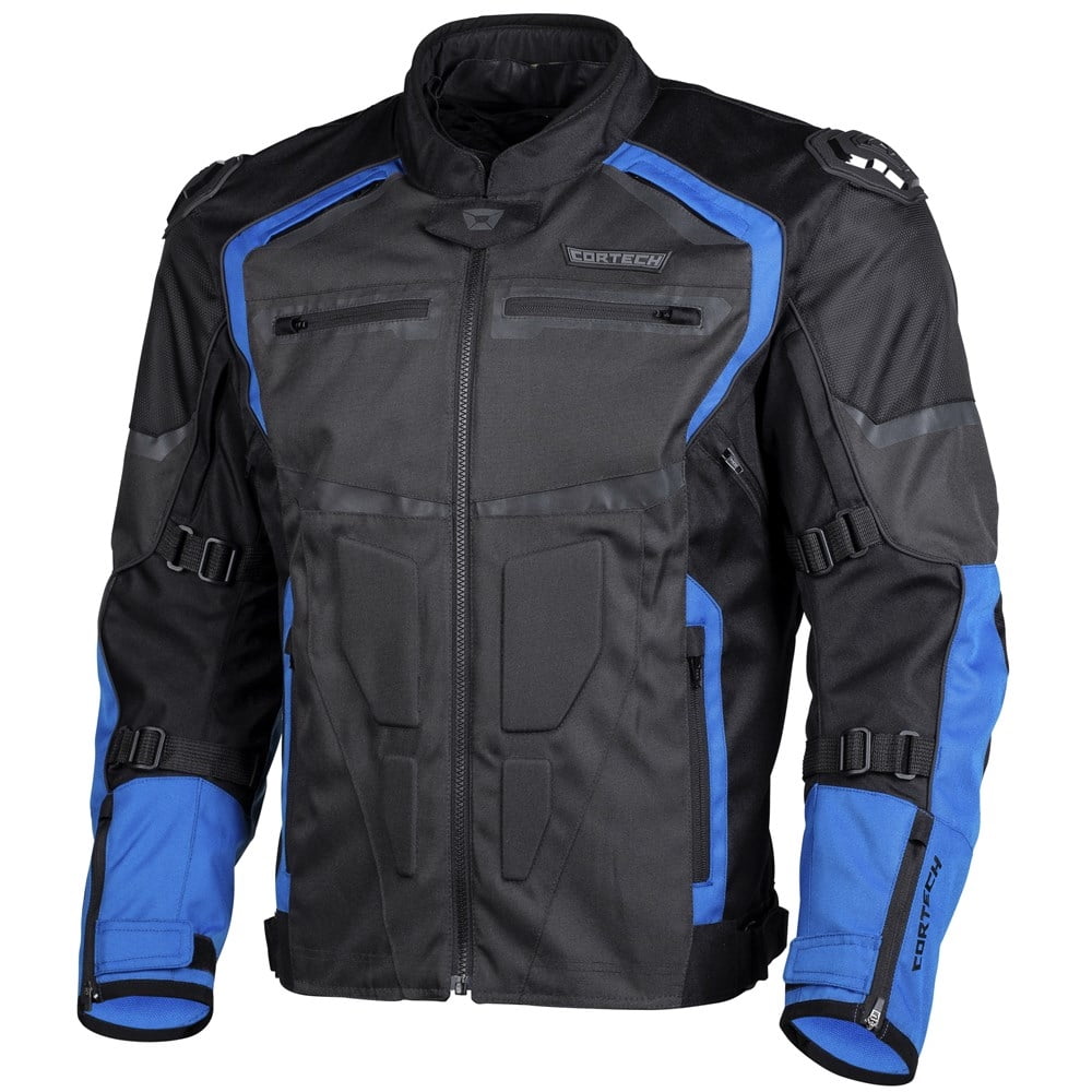 Cortech Hyper-Tec Mens Textile Motorcycle Jacket Blue/Black XXL ...