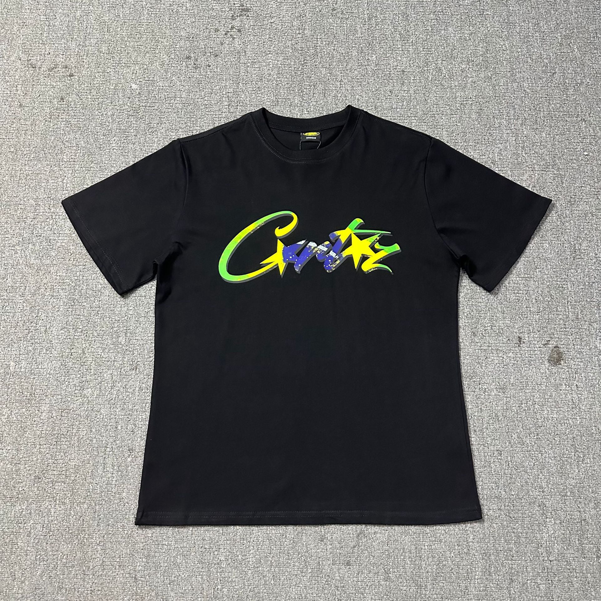 Corteiz Alcatraz T-shirt Short Sleeve Letter Logo Printing Versatile ...