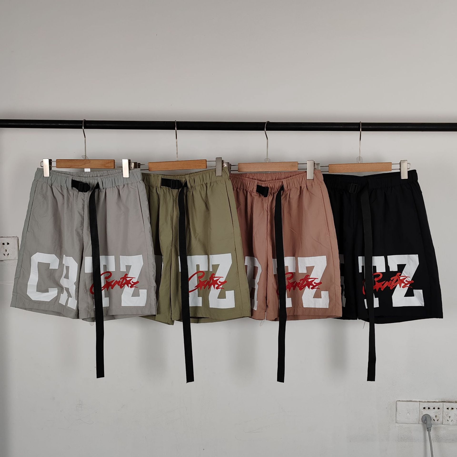 Corteiz's new big-label letter-printed logo hip-hop casual five-point ...