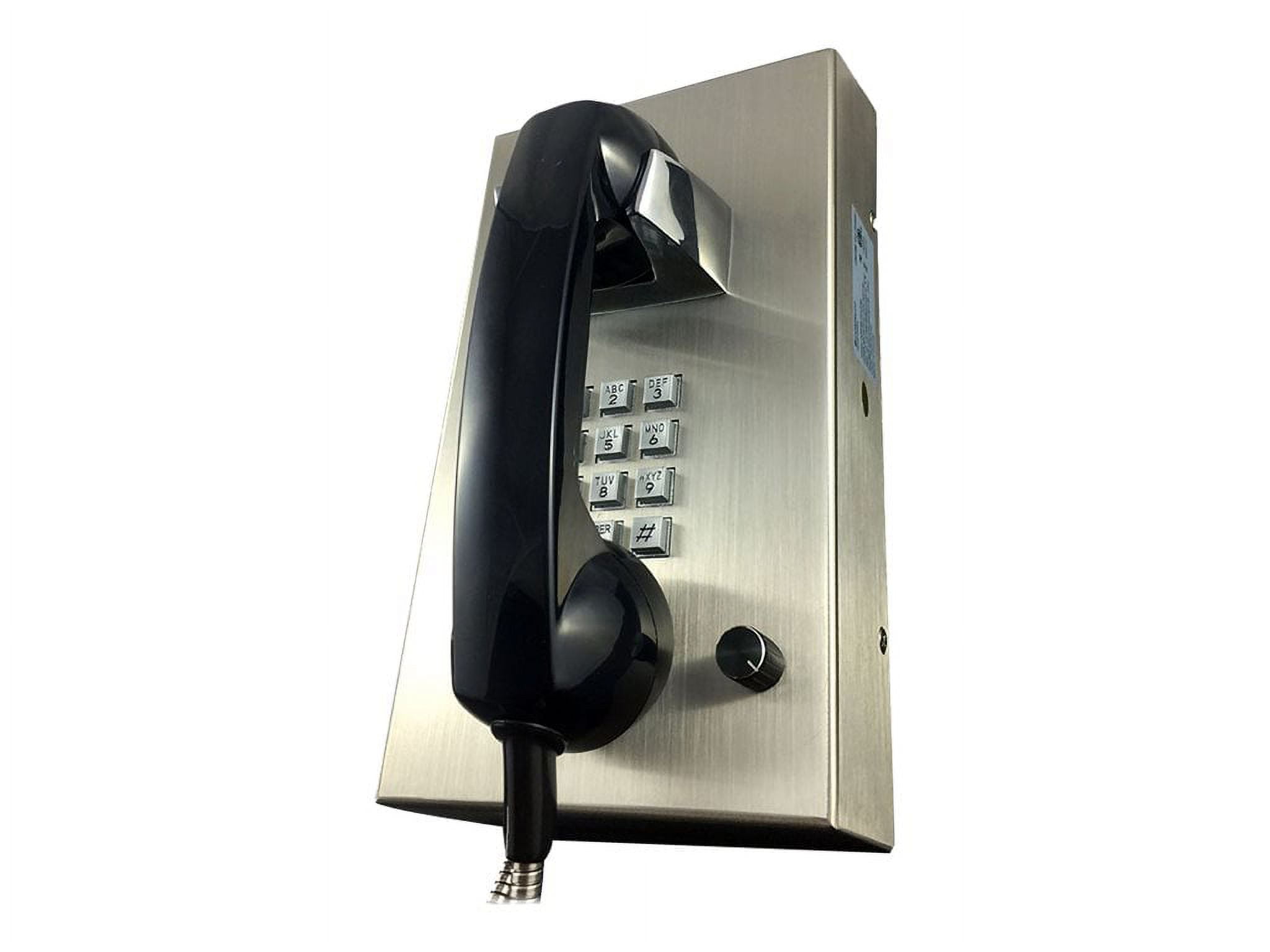 Cortelco VR16SS Stainless Steel Phone With Armored Cord - Walmart ...