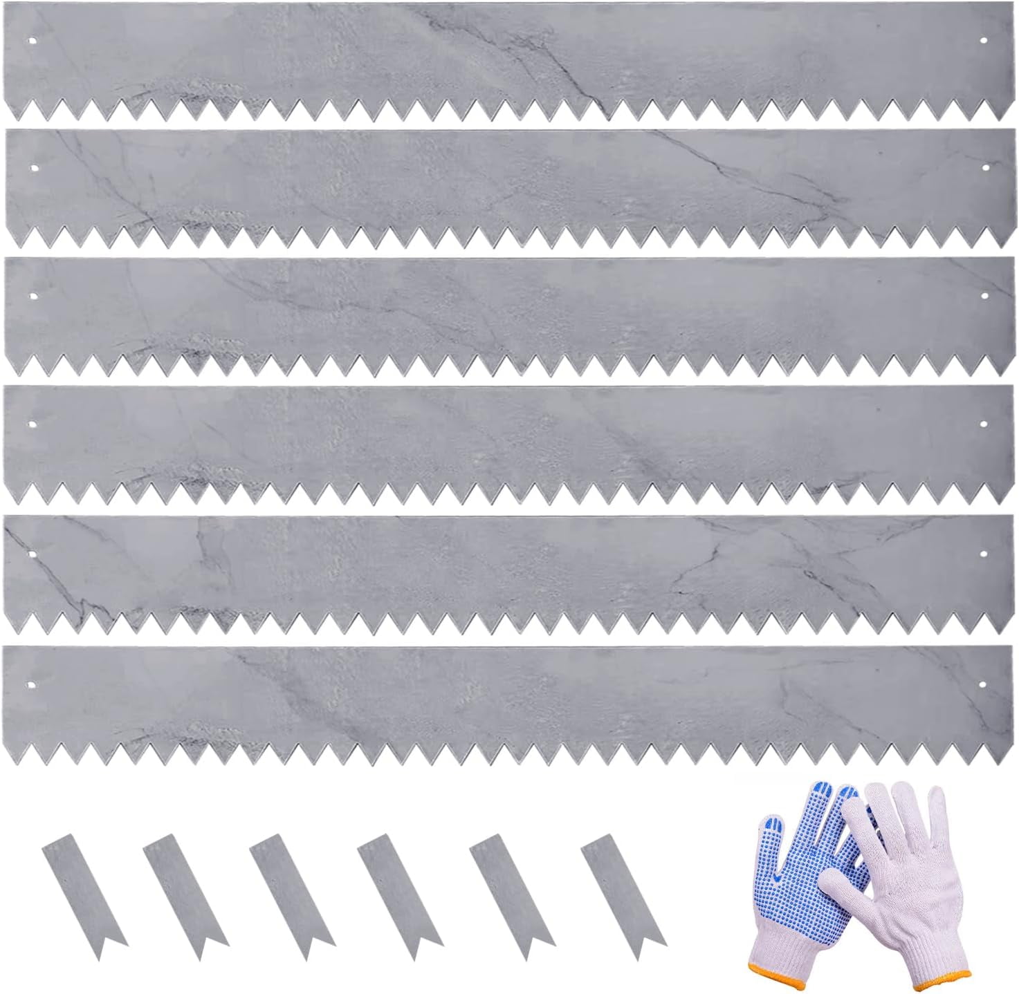 Corten Steel Edging for Landscape with Rusty Patina - 40 Inch Strips, 6 ...