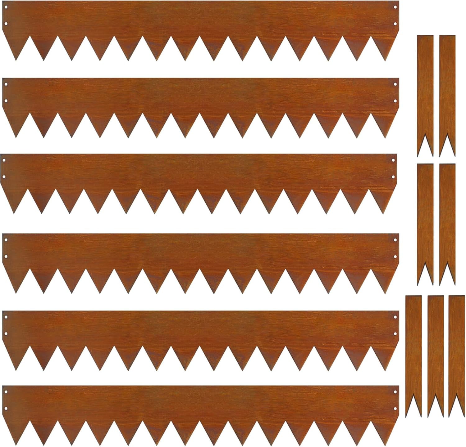 Corten Steel Landscape Edging 40 Inch Strips,6 Inch Depth Metal ...