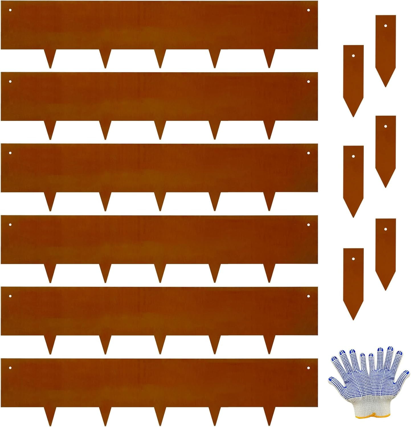 Corten Steel Landscape Edging-40 LX 8" H Metal Garden Edging 20FT Total ...