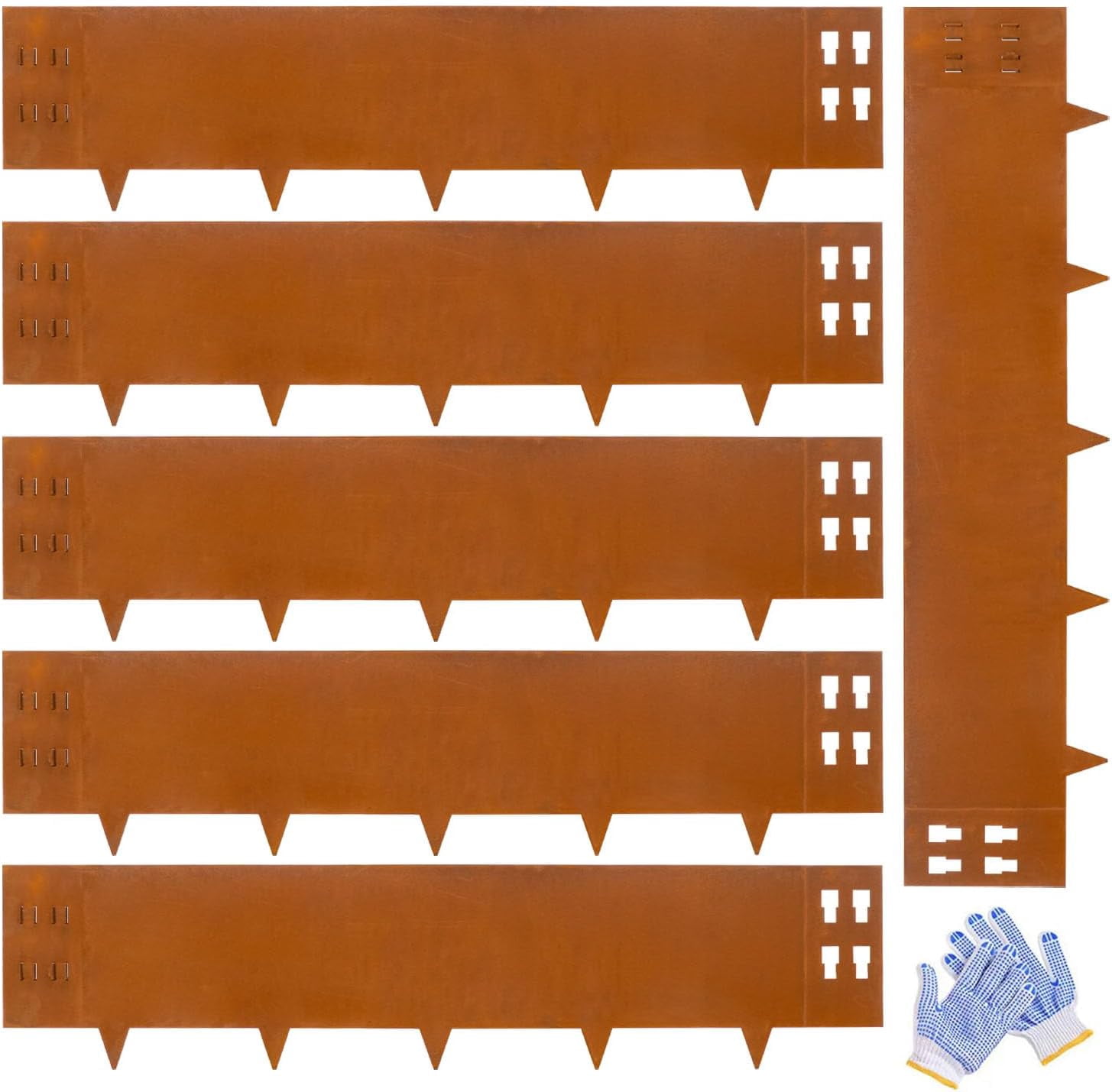 Corten Steel Landscape Edging Metal Garden Edging 10" H x 40" L Steel ...